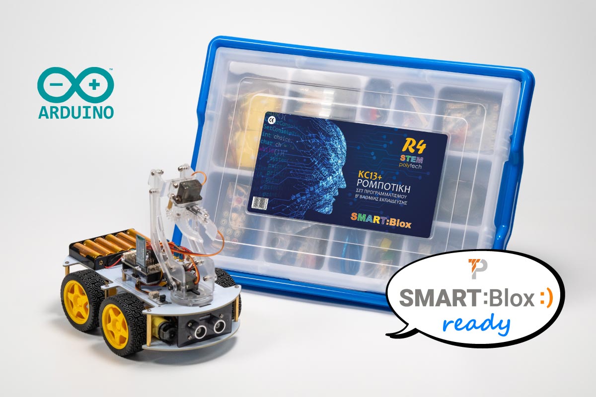 R4 Programmable Robot Set for S.T.E.M. Secondary Education - Polytech S.A.